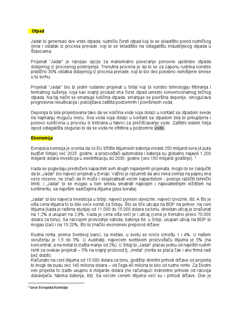 Info Pack - Serbian Final | PDF