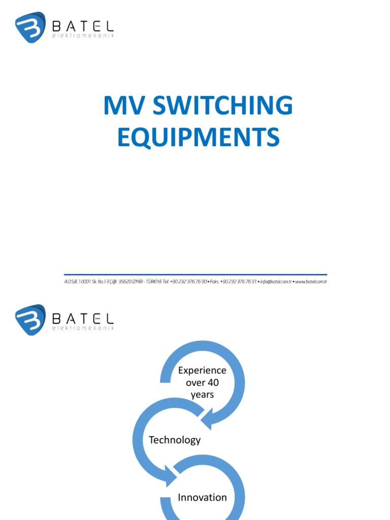 Batel - Presentation 2020r1 | PDF | Insulator (Electricity) | Switch