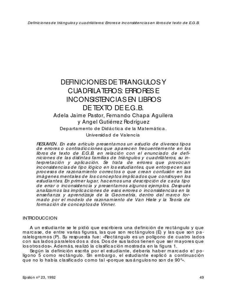 Jaime, Chapa y Gutiérrez (1992) | PDF | Teoría | Triángulo