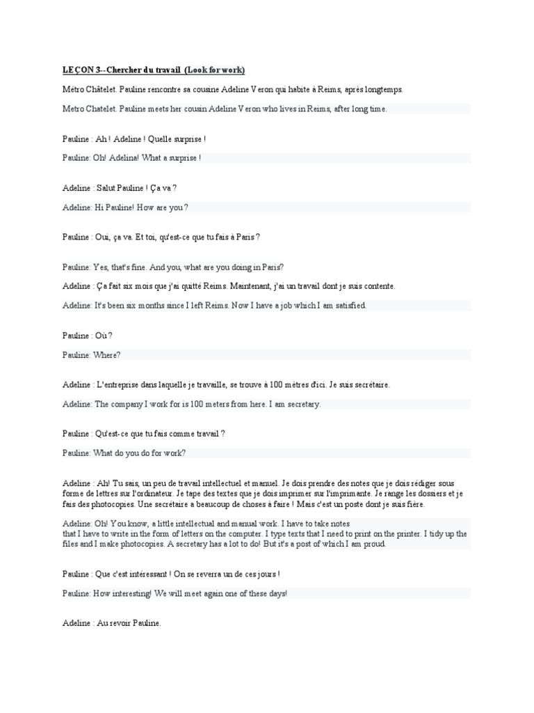 Leçon 3 | Télécharger gratuitement PDF | Adposition | Morphologie ...