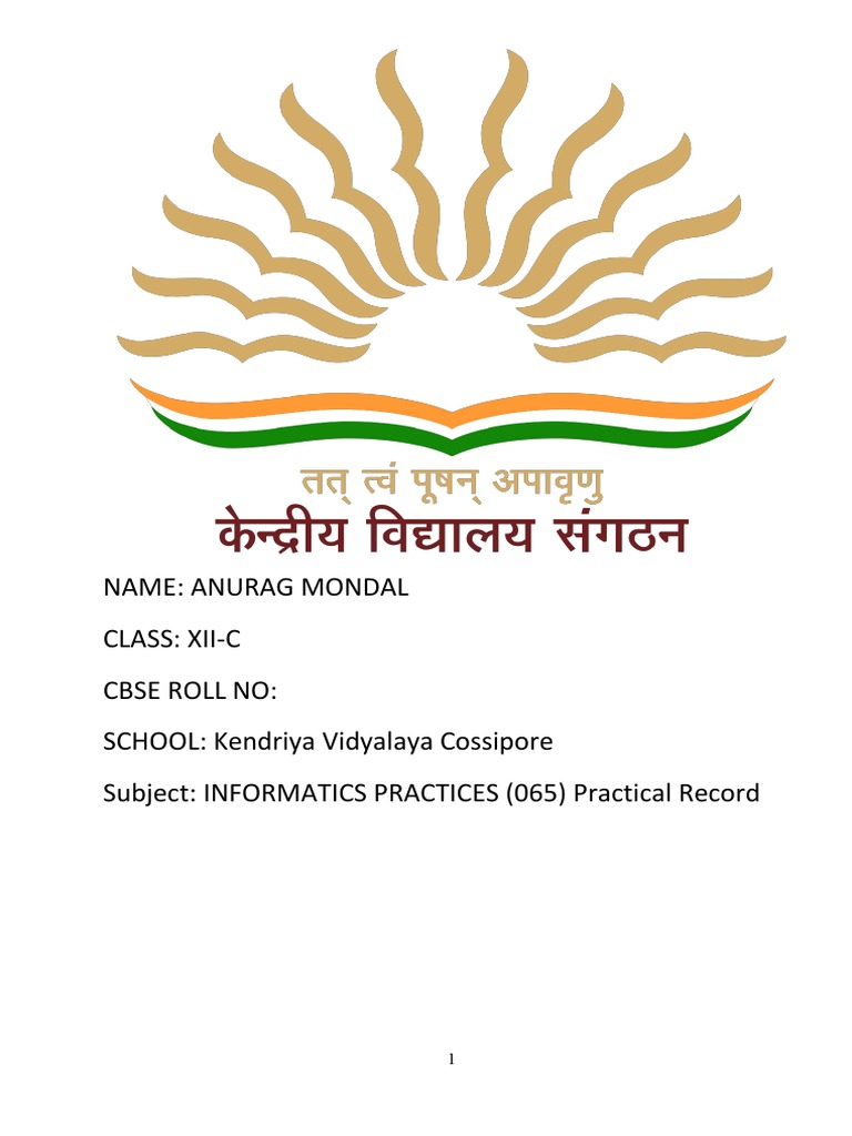 IP Practical Record 2022-23 | PDF | Histogram