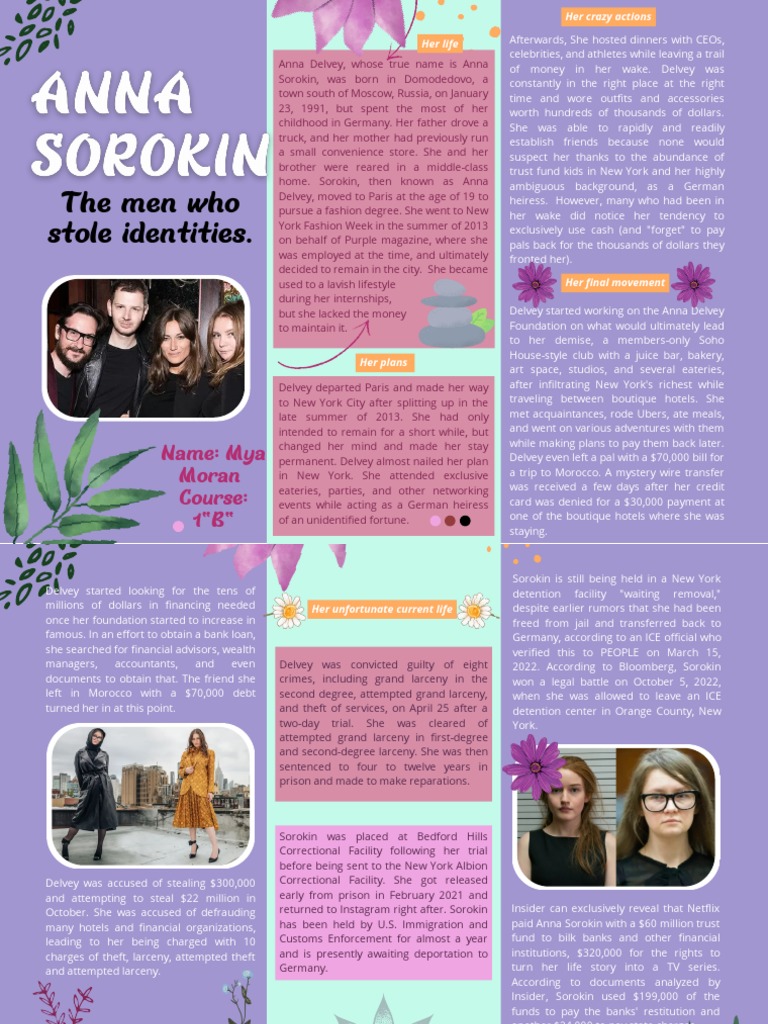 Anna Delvey, Mya Morán 1B | PDF