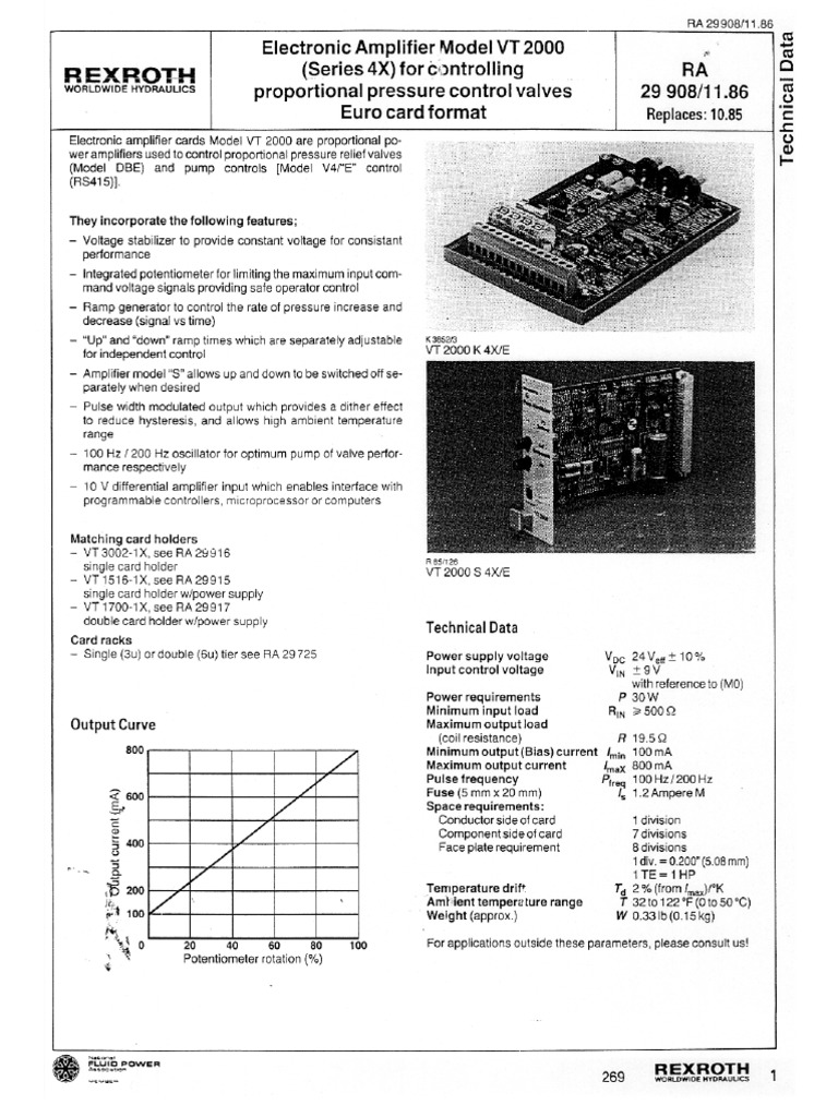 VT 2000 Component Series 4X Manual | PDF