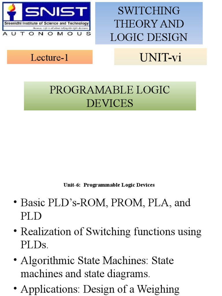 Unit-6 DLD | PDF | Logic Gate | Electronic Engineering