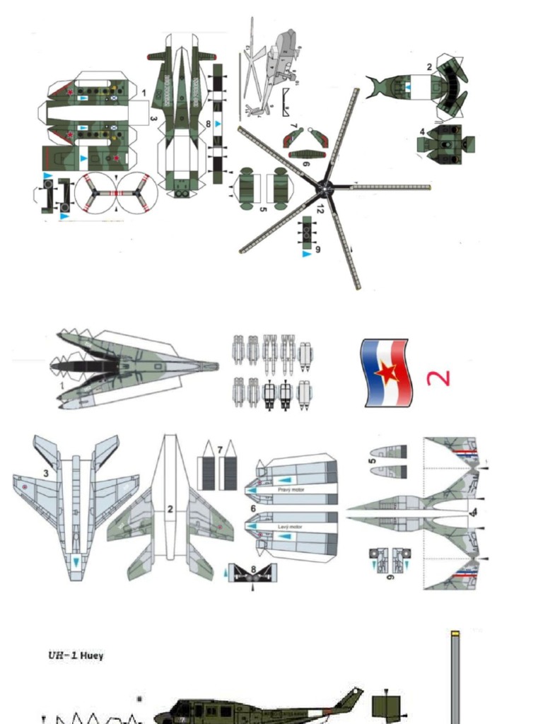 Papercaft Helipcopters | PDF