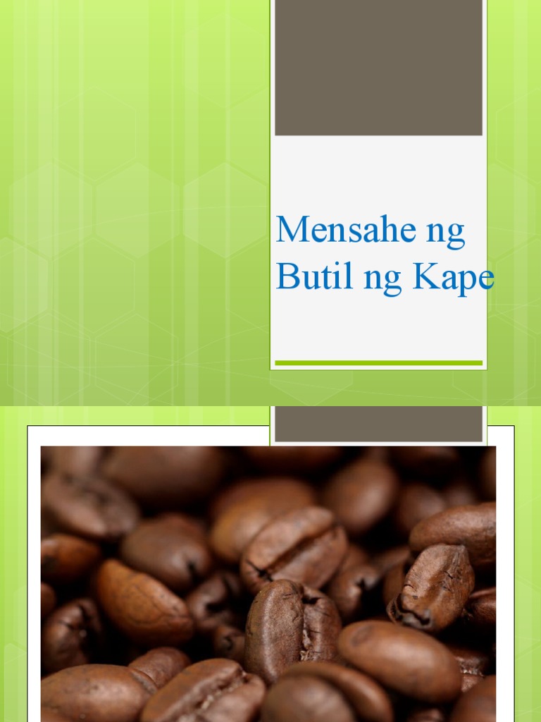 Mensahe NG Butil NG Kape | PDF