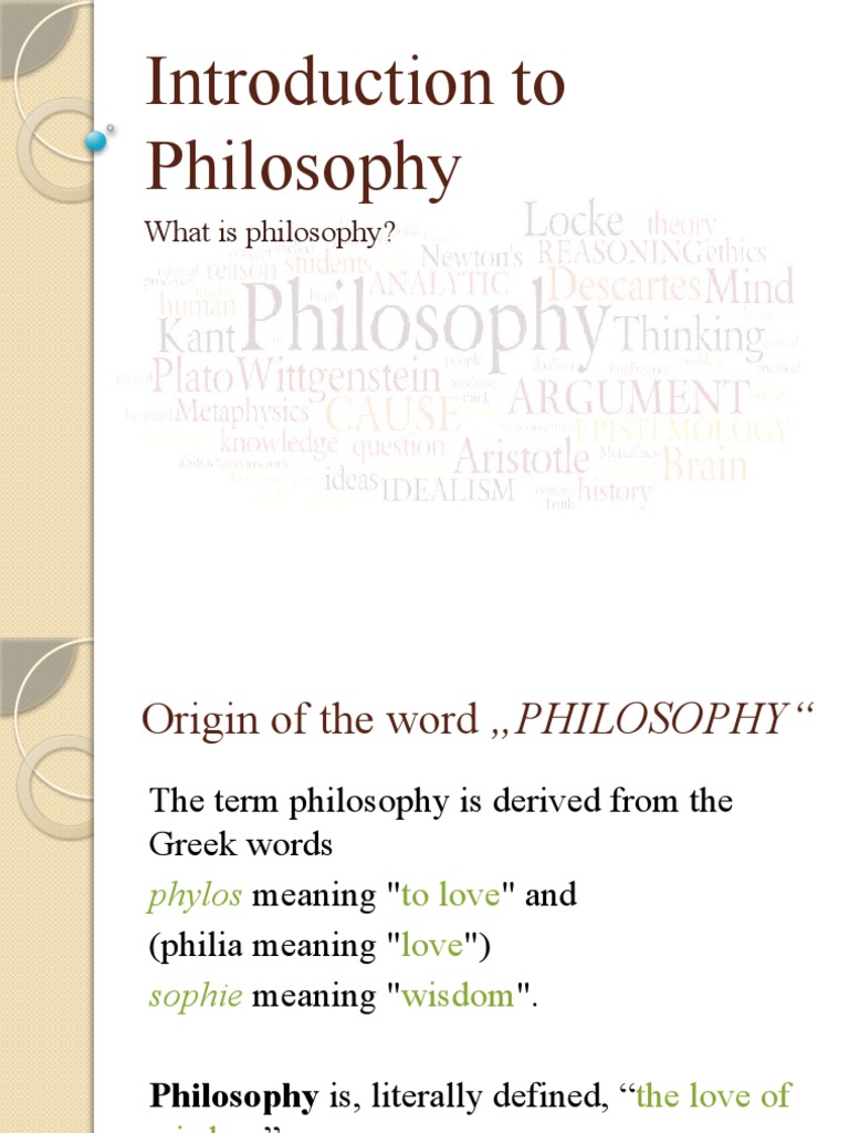 Origin and Meaning of Philosophy | PDF | Science | Philosophical Theories