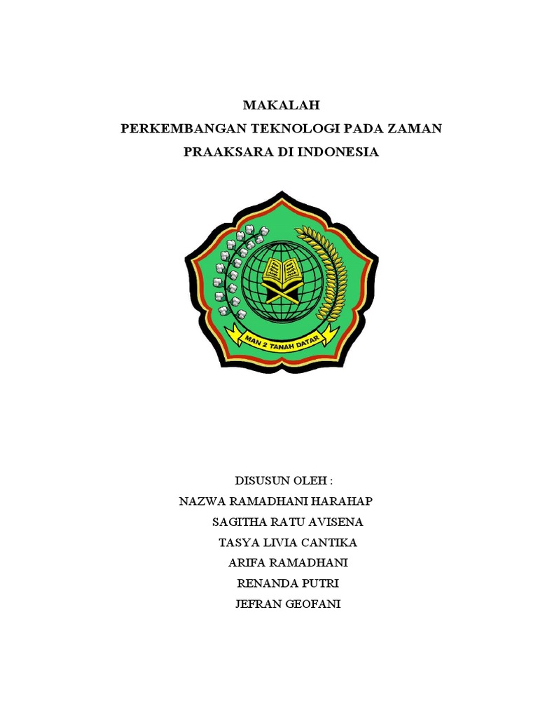 Makalah Perkembangan Teknologi Pada Zama | PDF