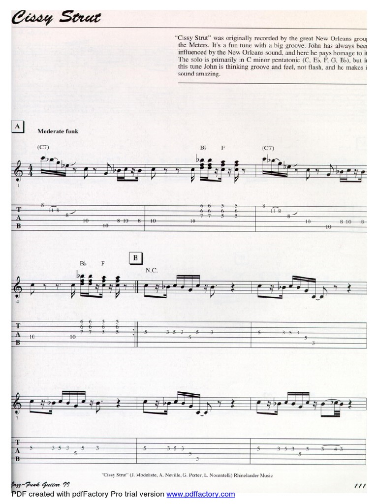 Cissy Strut | PDF