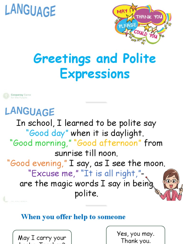 Polite Expressions for Kids | PDF