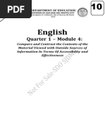 DLL-ENGLISH 10-Q2.v1 Melc-Based | PDF | Reading Comprehension | Verb