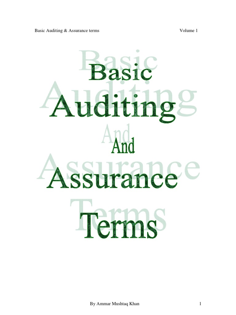 Dictionary of Audit Terms For PDF | PDF