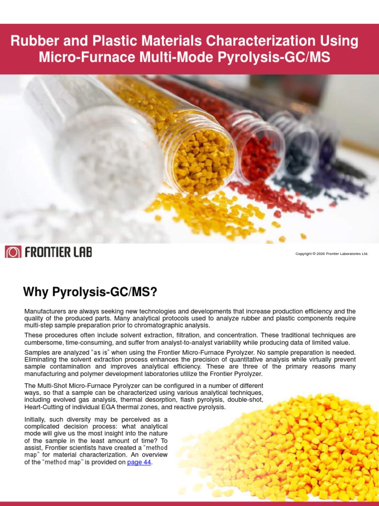Rubber & Plastic Materials Characterization Using Micro-Furnace Multi Mode pyrolysis-GC/MS | PDF ...