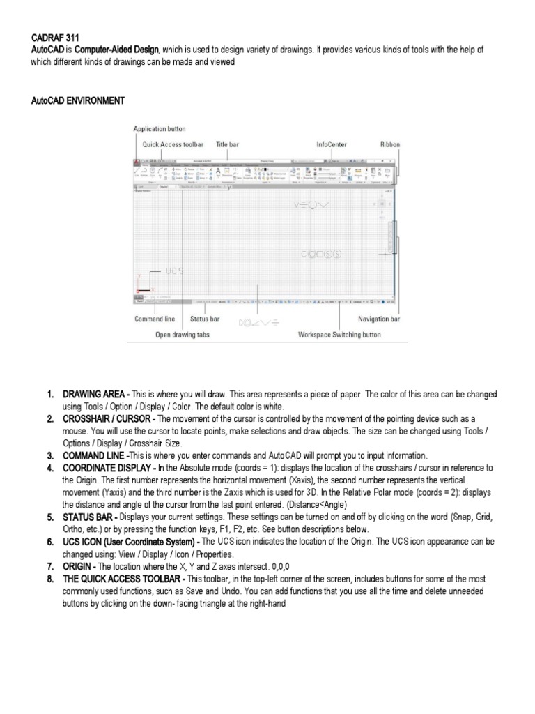 Cadraf 311 | PDF | 3 D Computer Graphics | Cursor (User Interface)
