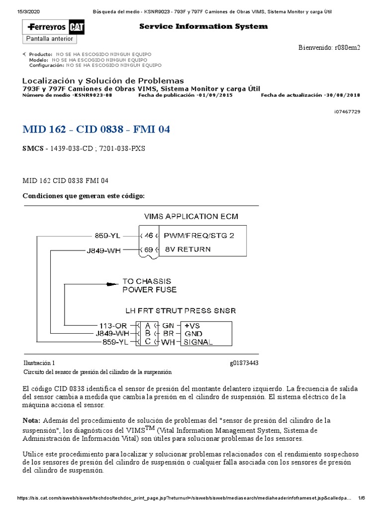 Mid 162 - Cid 0838 - Fmi 04 | PDF | Sensor | Ingenieria Eléctrica