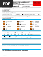 COSHH Risk Assessment Form Updated 2020 | PDF