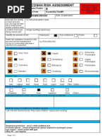 CoSHH Blank Risk Assessment Template | PDF | Toxicity | Hazards