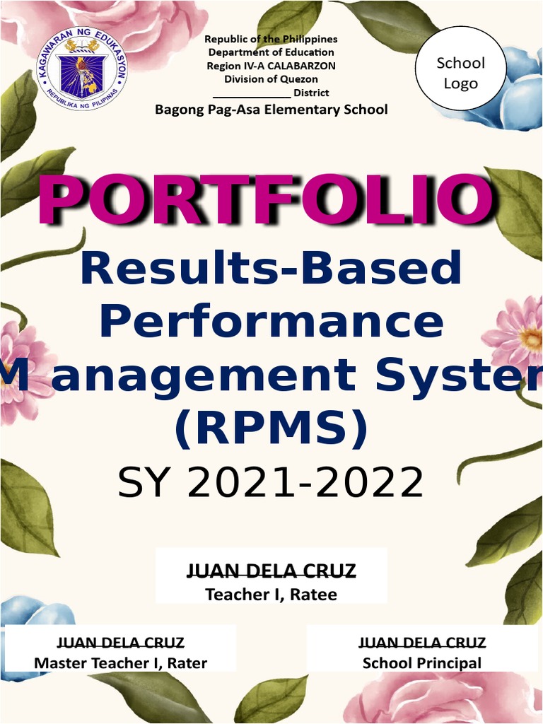E-RPMS PORTFOLIO (Design THIRTEEN) - DepEdClick | PDF
