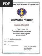 Name: Rollno: CLASS: 12: Chemistry Project - Extraction of Essential ...