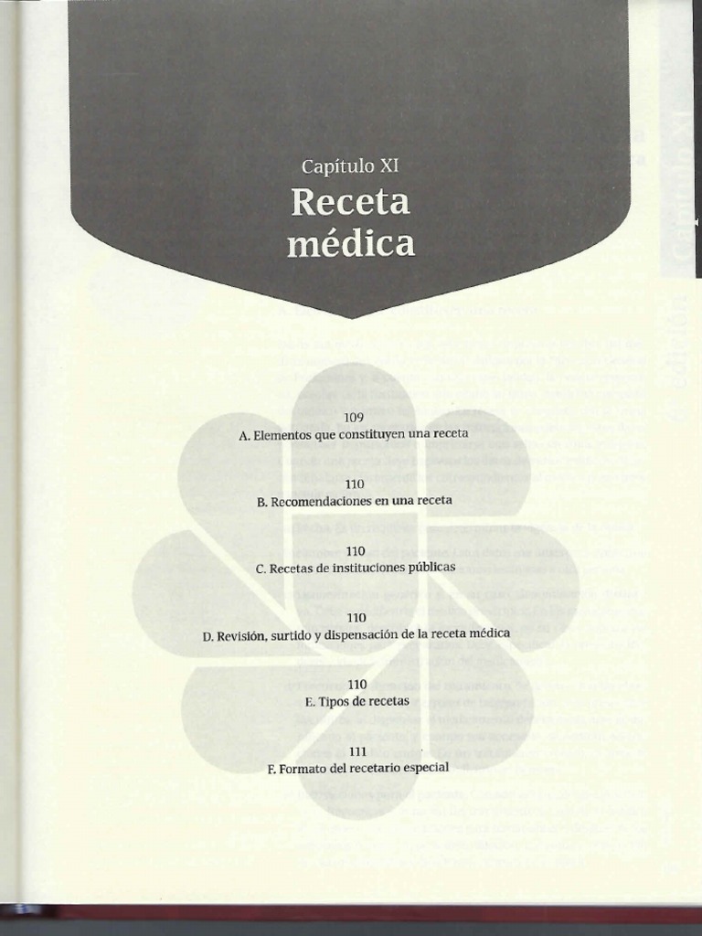 Capitulo Xi Receta Medica | PDF