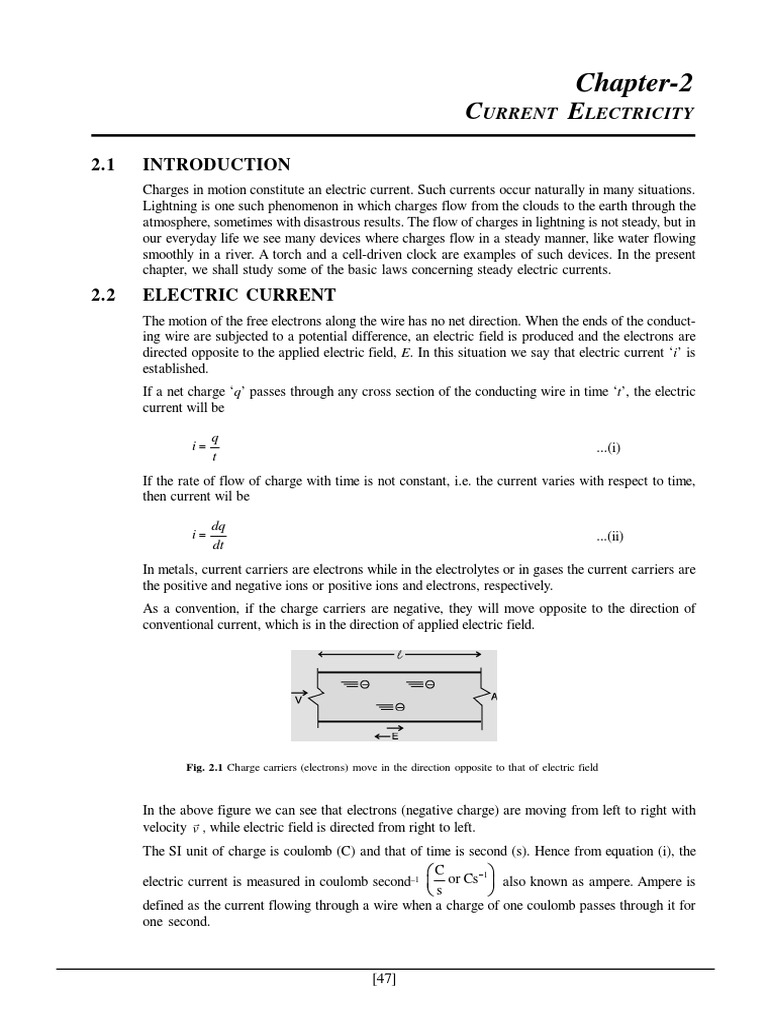 Current Electricity | PDF | Electrical Resistivity And Conductivity | Superconductivity