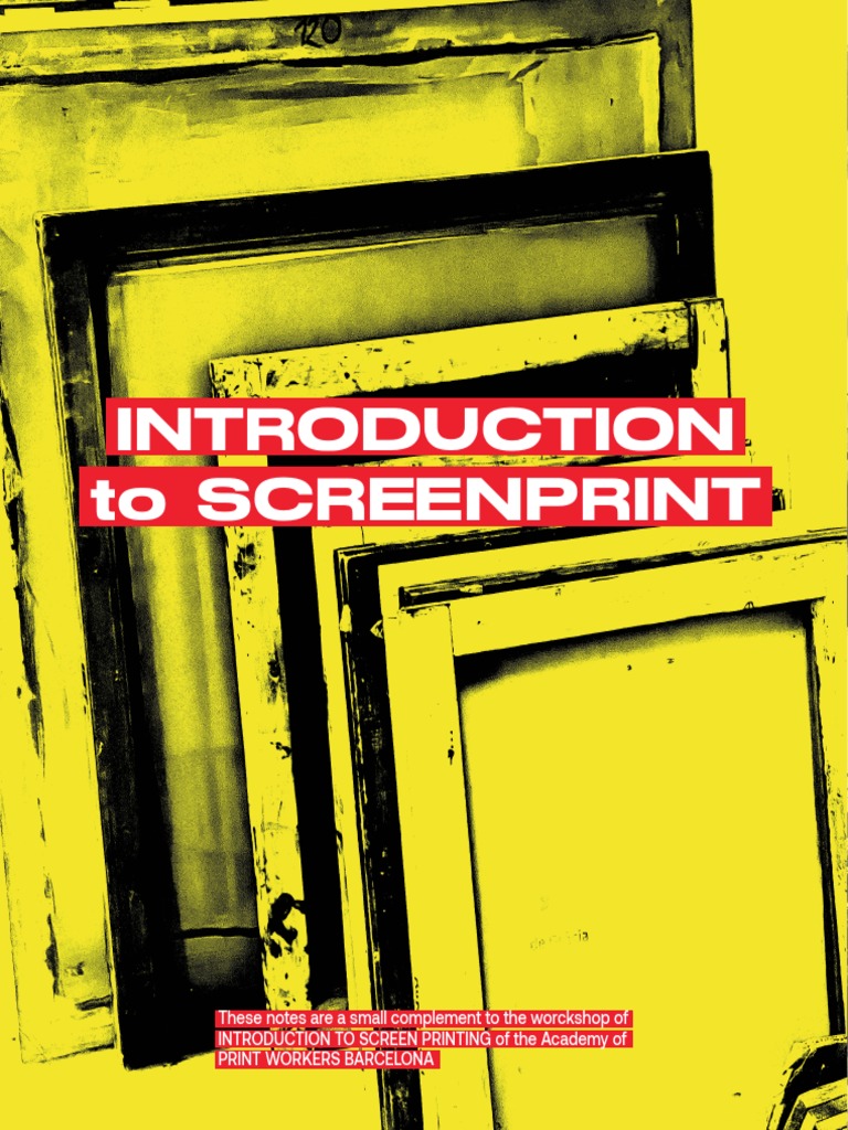 Introduction to Screen Printing Techniques | PDF | Emulsion | Printing