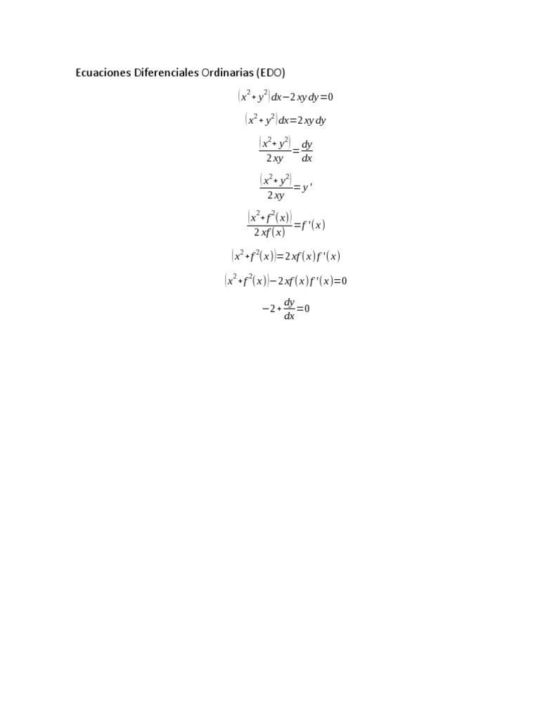 Clase N°2 Edo Variables Separables Pdf Integral Ecuaciones