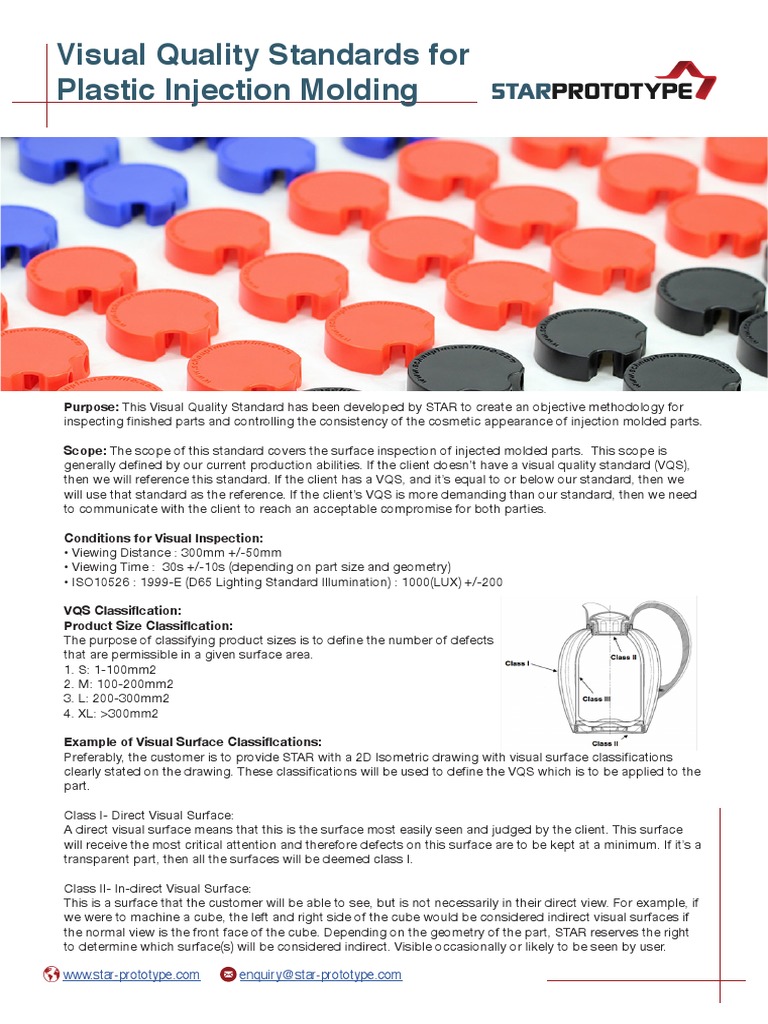 Visual Quality Standard Injection Molding | PDF