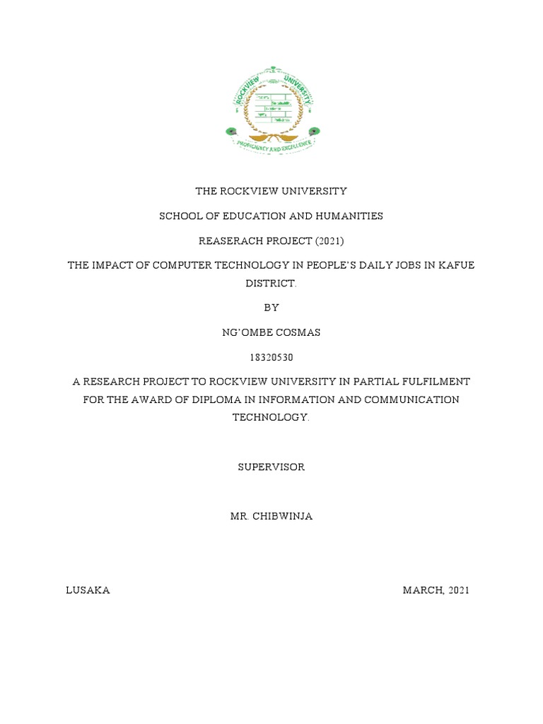 Exploring the Impact of Computer Technology in Daily Jobs: A Case Study ...