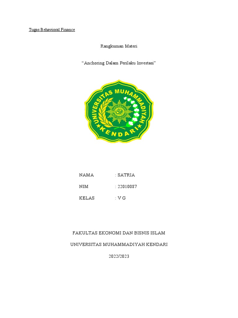 Behavioral Finance | PDF