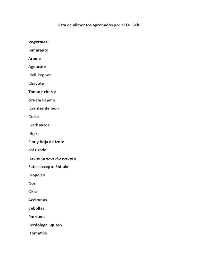 Dr. Sebi | PDF