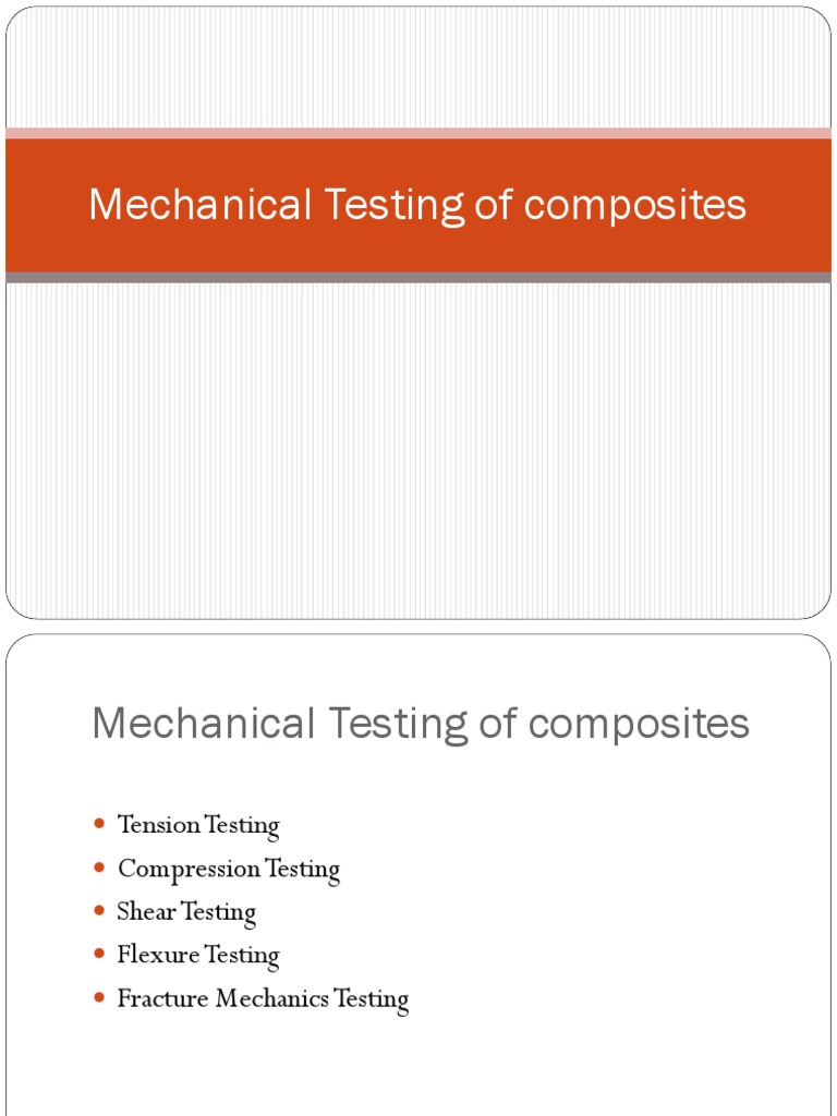 Mechanical Testing of Composites | PDF | Composite Material | Bending