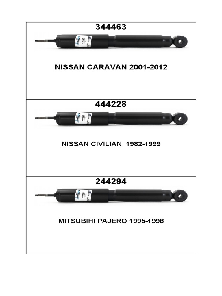Amortiguadores Shield Shock Absorbers | PDF