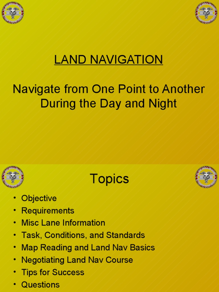 Land Navigation | PDF | Compass | Contour Line