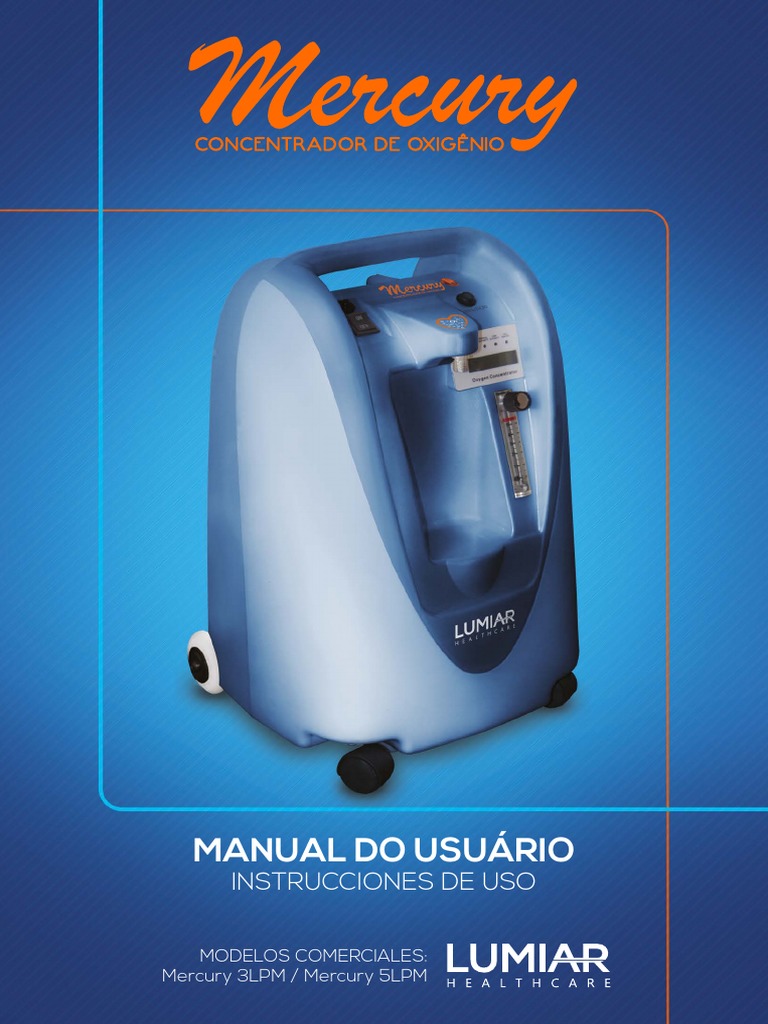 Manual Concentrador Mercury 1 | PDF | Oxigênio | Gases