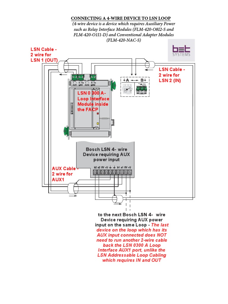 4-Wire Device Connection to LSN Loop | PDF