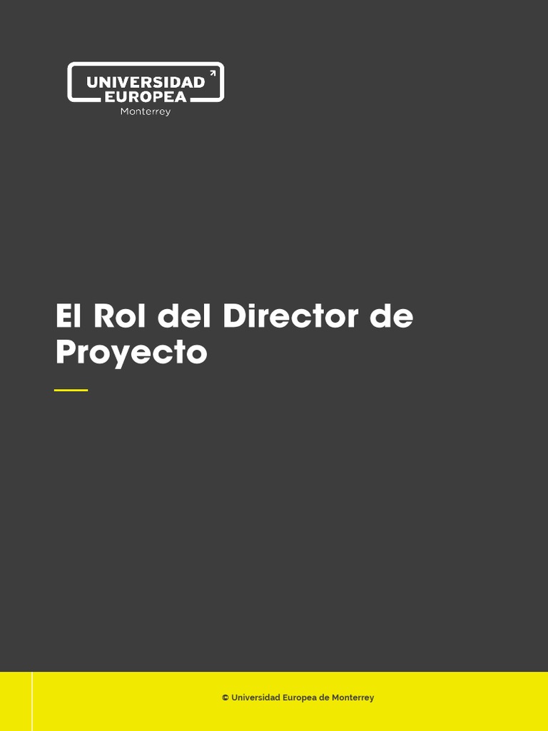 Rol de Director Del Proyecto | PDF | Liderazgo | Gestión de proyectos