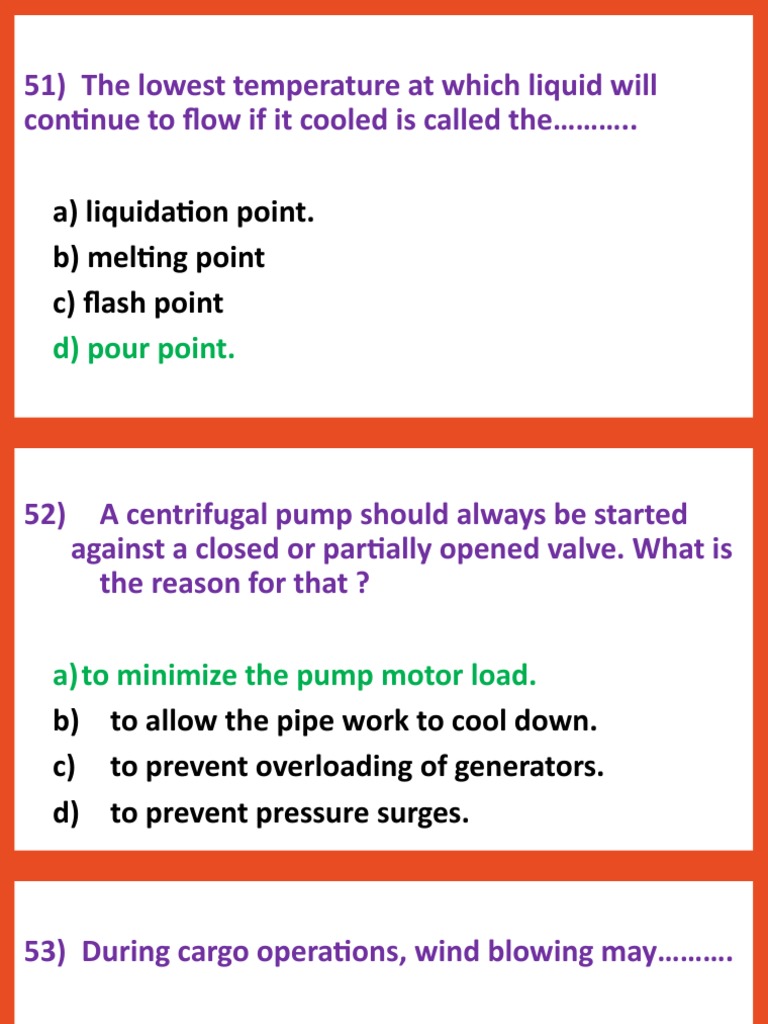 GTFC Exit Exam Model Q and A - 2 | PDF | Pump | Chemical Process ...