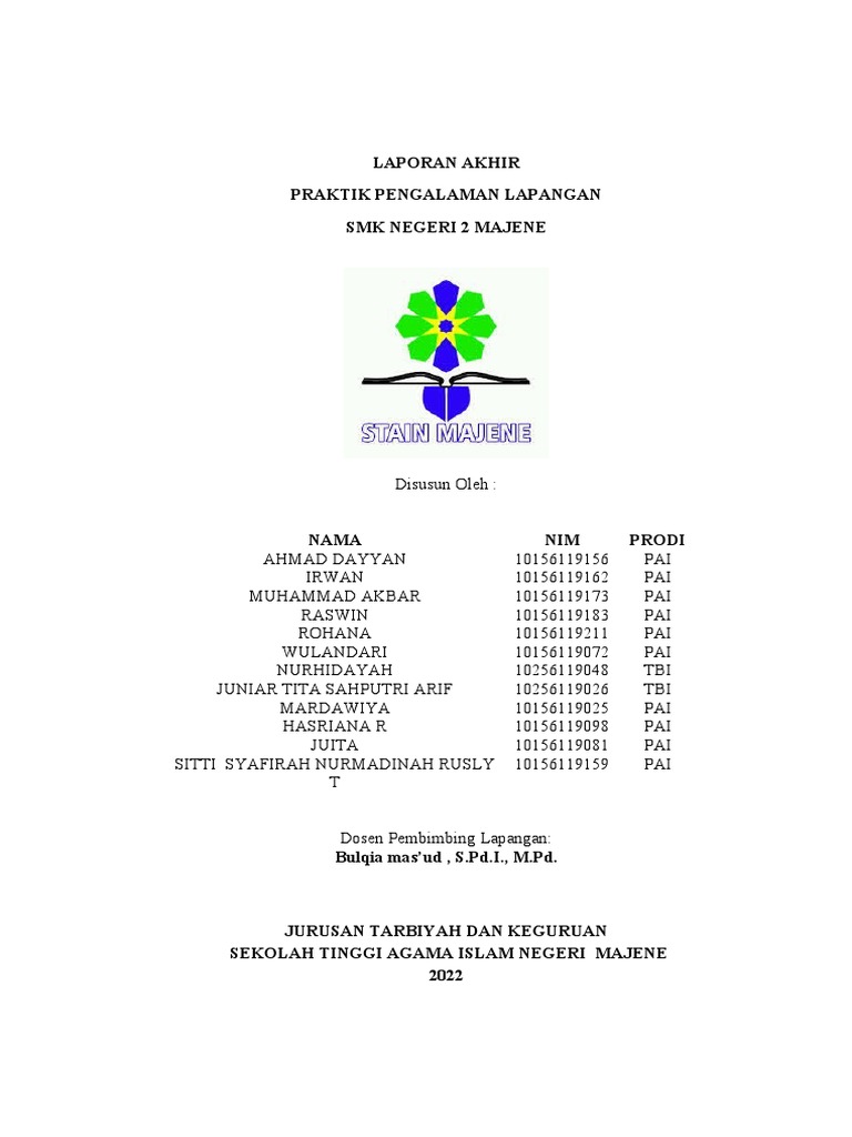 LAPORAN smkn2 Real | PDF