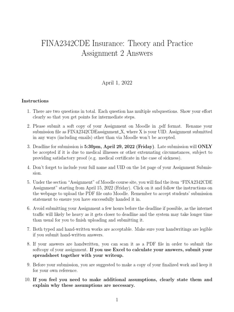 Assignment 2 Answer | PDF | Insurance | Life Insurance