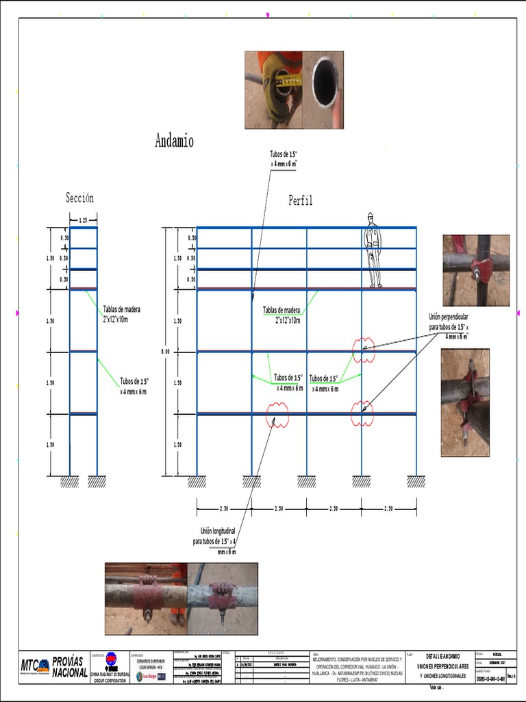 Plano de Detalle de Andamio | PDF