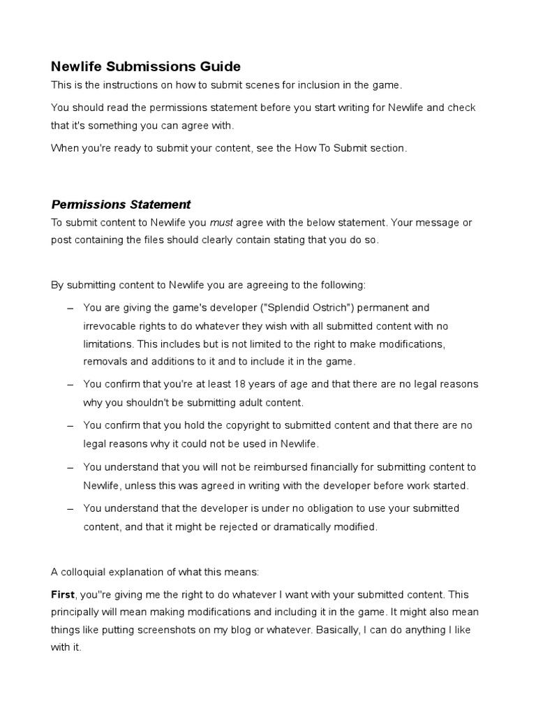 Submissions Guide | PDF | Internet Forum | Copyright