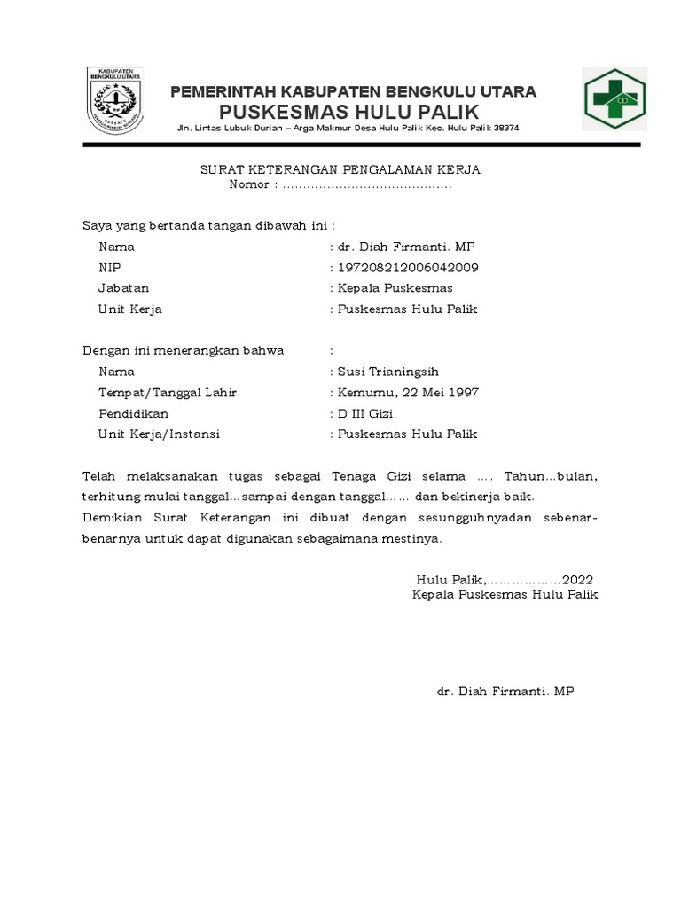 Surat p3k | PDF