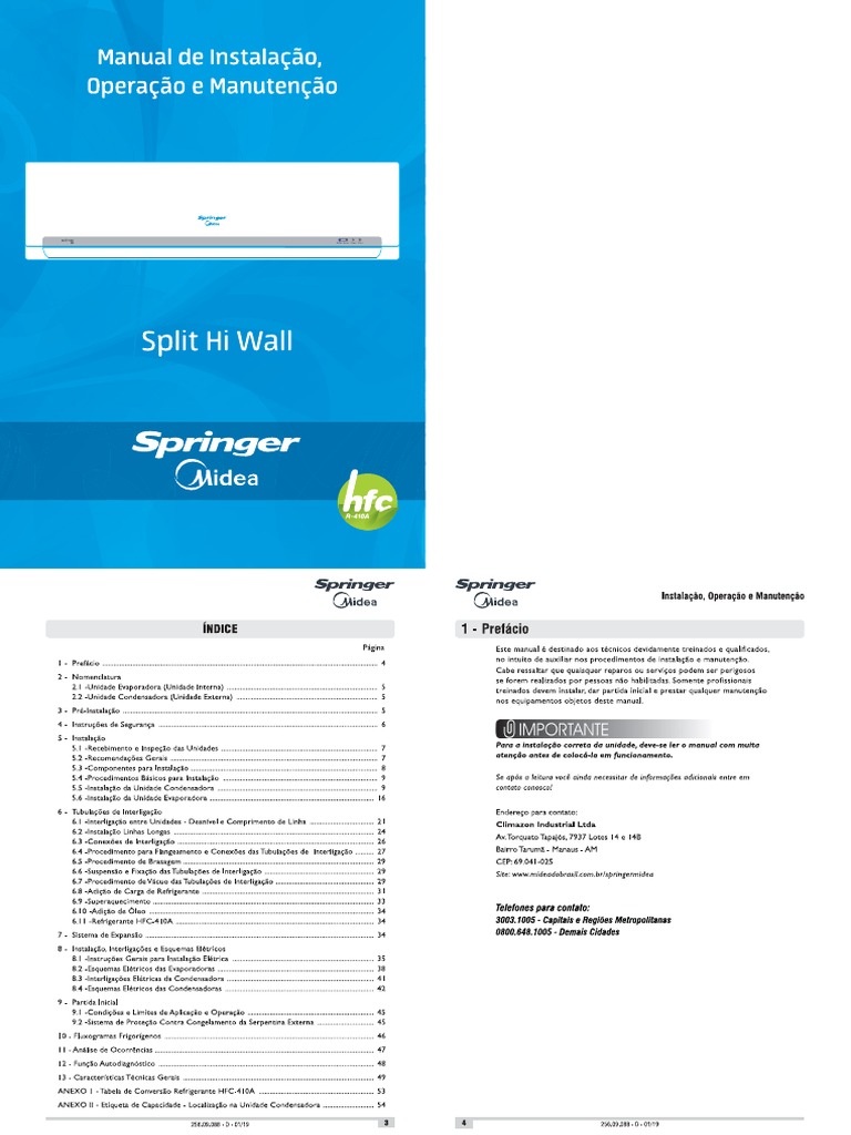 Manual de Instalação Midea | PDF