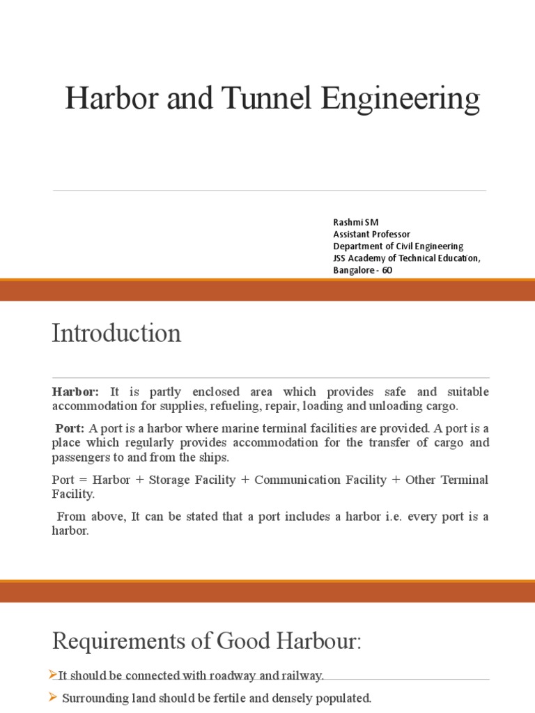 Harbour Engineering: Layout & Components | PDF | Harbor | Wharf