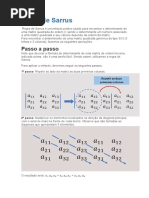 Determinante de Matrizes 3x3 | PDF | Determinante | Teoria da Matrix