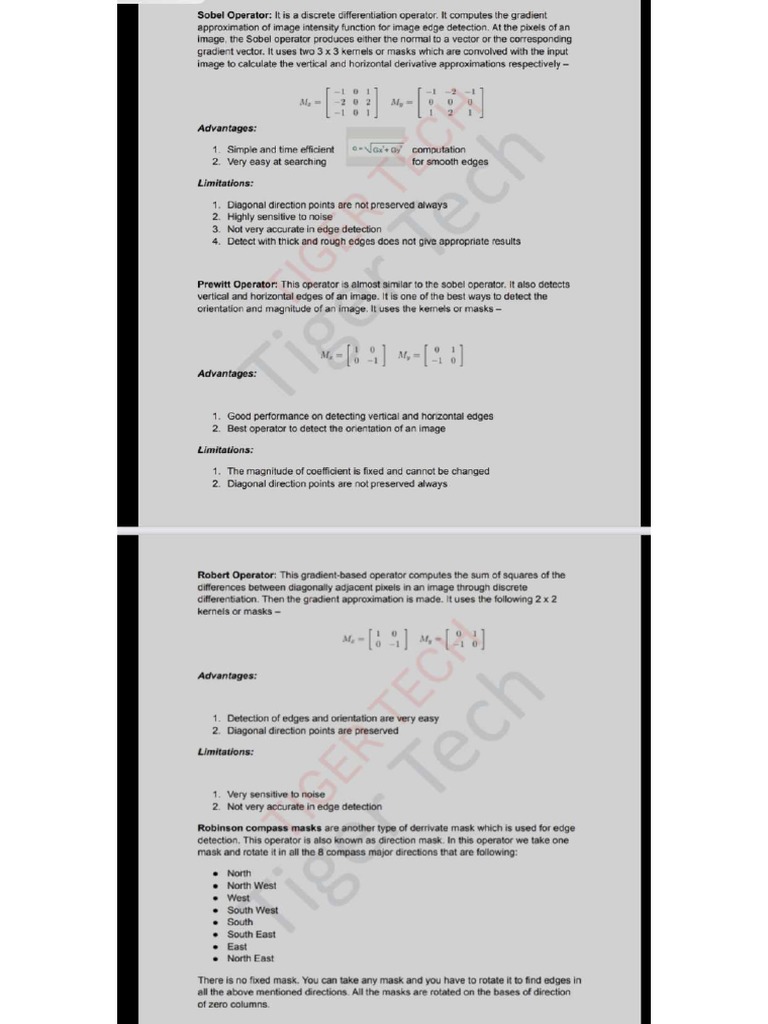 M4 Sobel Prewitt | PDF