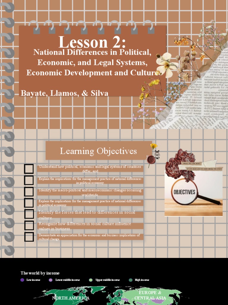 National Differences in Political Economic and Legal Systems Economic 1 ...