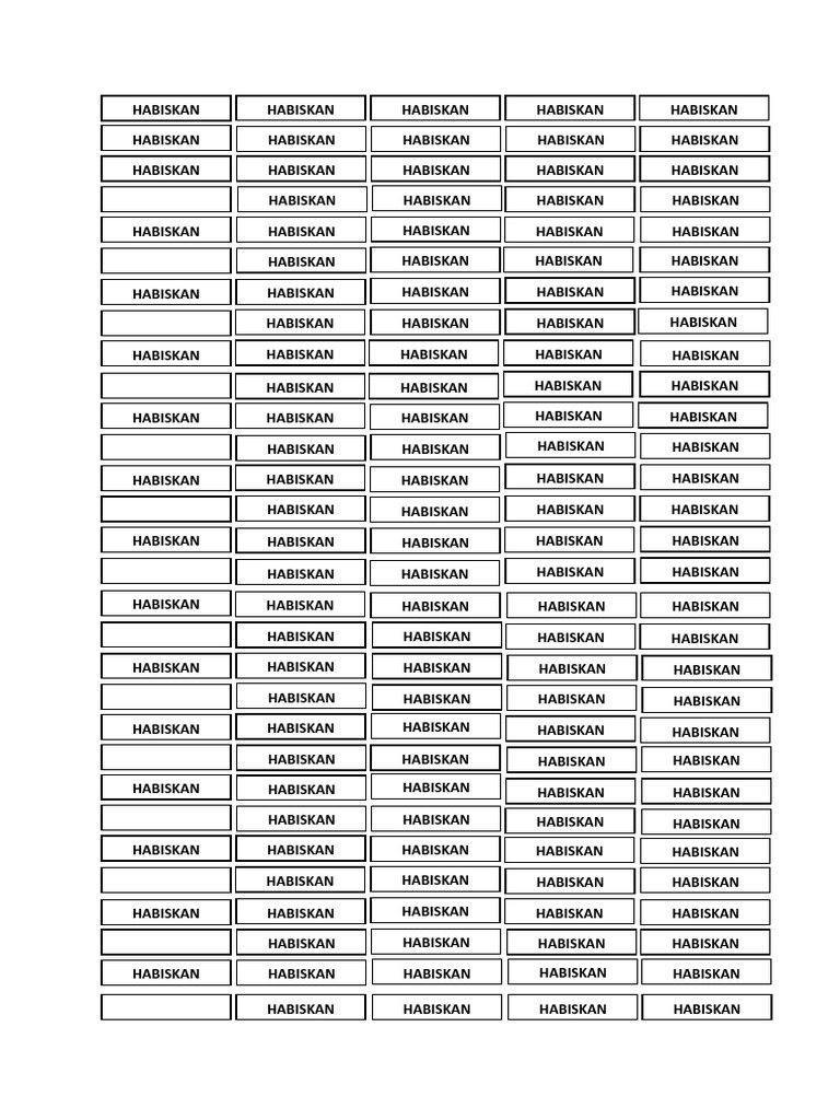 Label Habiskan | PDF
