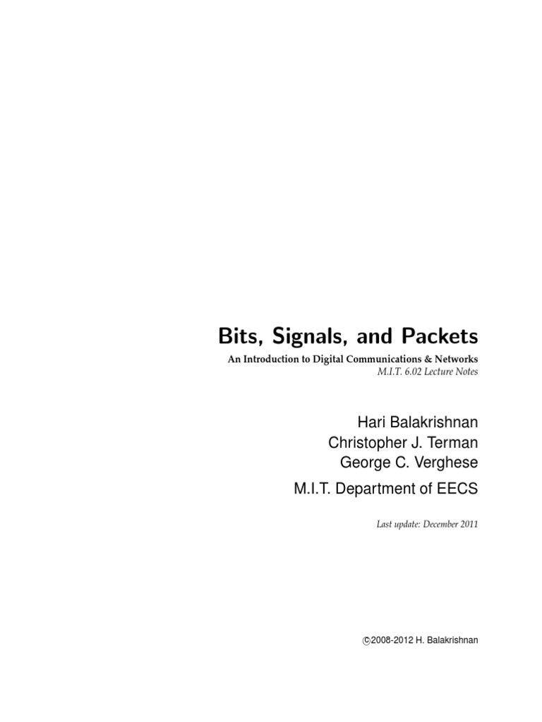 Bits Signals and Packets | PDF | Computer Network | Code